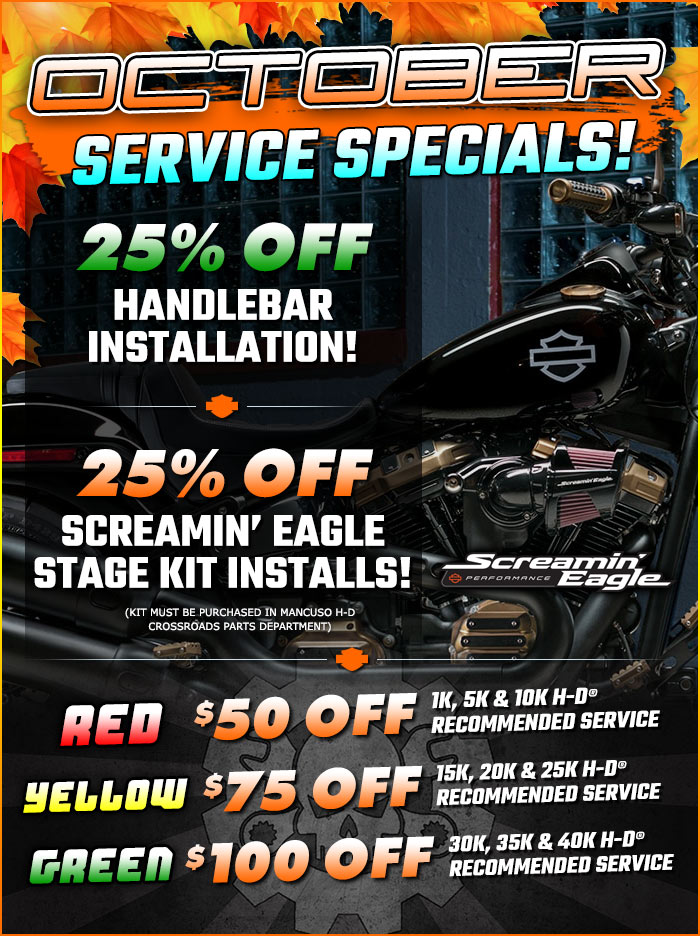 Our Service Specials | Mancuso Harley-Davidson® Crossroads | Houston Texas